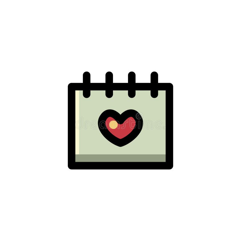 Wedding Date Icon stock vector. Illustration of appointment - 266546008