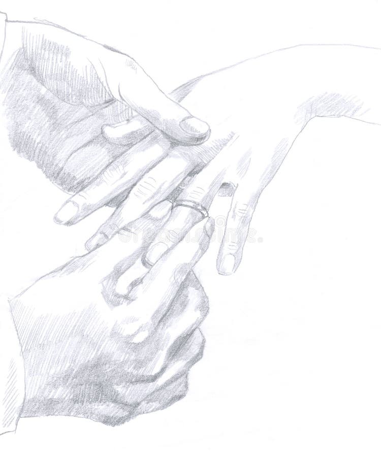 Wedding Ring Drawing Stock Illustrations – 11,150 Wedding Ring Drawing ...