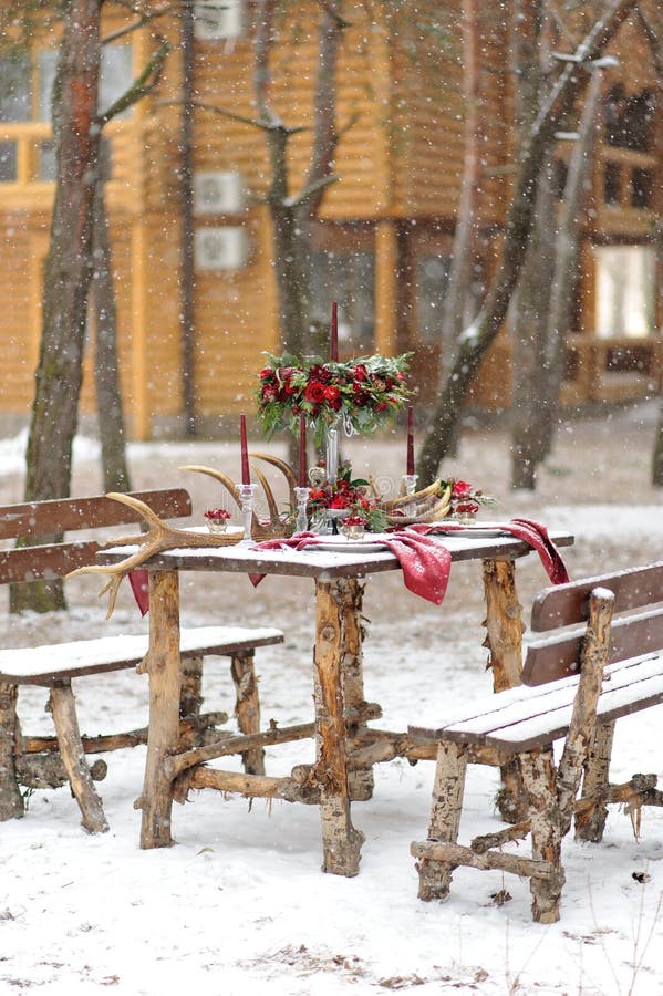 Wedding Day Event Organization Table Setting Decor Stock Image - Image ...