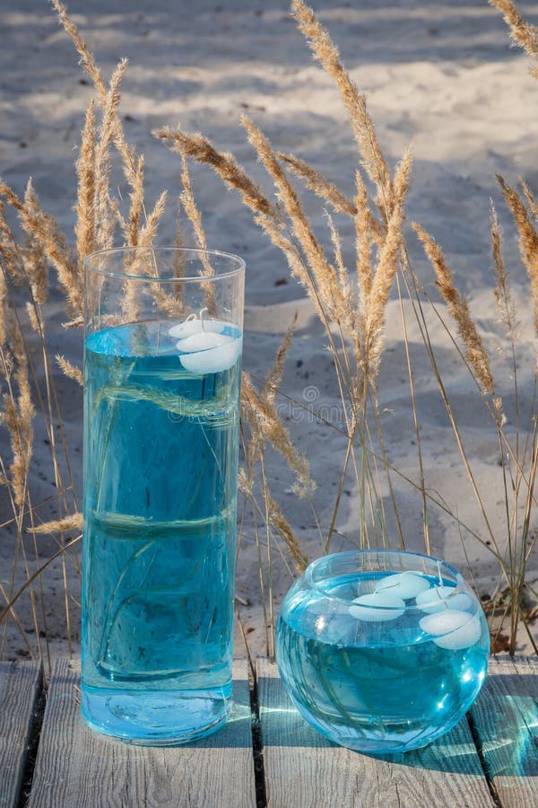 Wedding Decoration for Ceremony with Spikes and Candles Stock Image ...