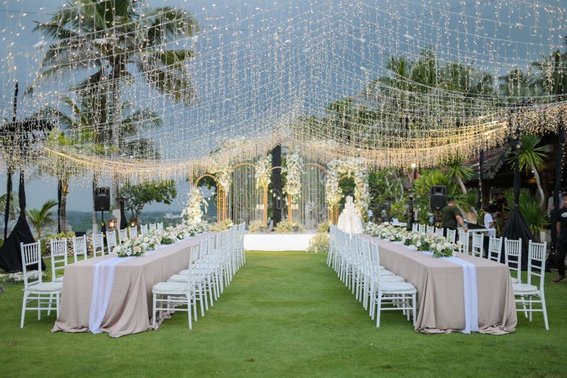 Wedding Decoration Fairy Theme with Starlight Lamp and Wedding Stage ...