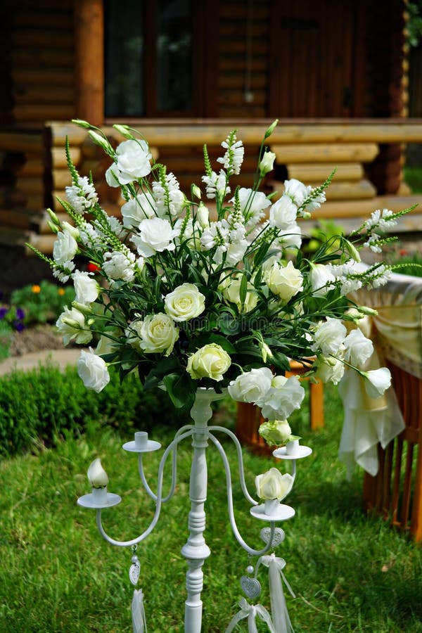 Wedding decoration stock image. Image of roses, decoration - 56857183