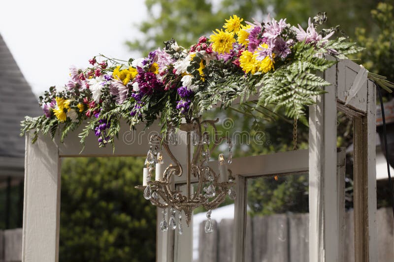 Wedding Decorations for the Ceremony. Stock Photo - Image of colorful ...