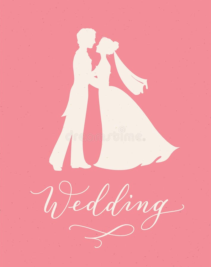 Silhouette Of Bride Stock Vector Illustration Of Wedding 39648495