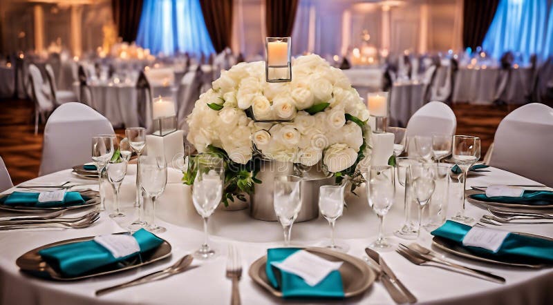 Wedding Designed Table Setting, Wedding Scene, Wedding Table, Bright ...