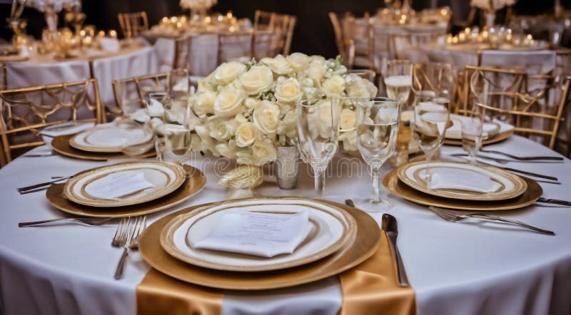 Wedding Designed Table Setting, Wedding Scene, Wedding Table, Bright ...