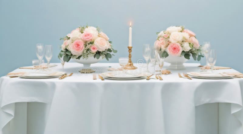 Wedding Designed Table Setting, Wedding Scene, Wedding Table, Bright ...