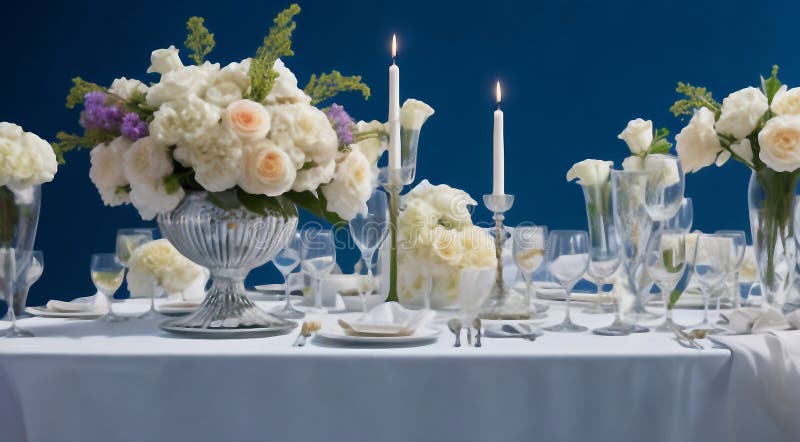 Wedding Designed Table Setting, Wedding Scene, Wedding Table, Bright ...