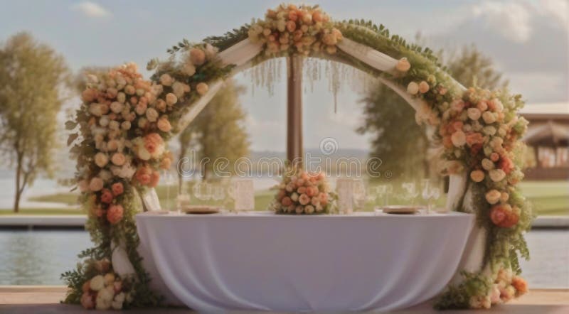 Wedding Designed Table Setting, Wedding Scene, Wedding Table, Bright ...