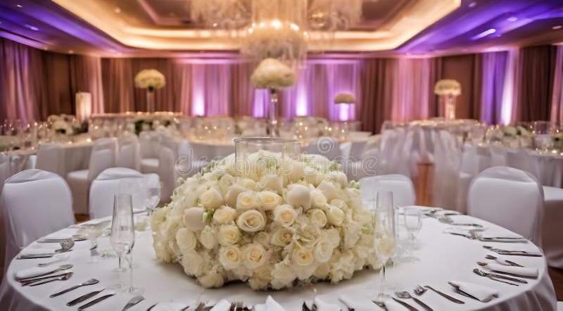 Wedding Designed Table Setting, Wedding Scene, Wedding Table, Bright ...