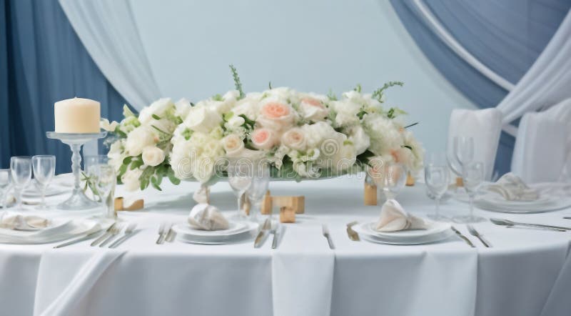 Wedding Designed Table Setting, Wedding Scene, Wedding Table, Bright ...