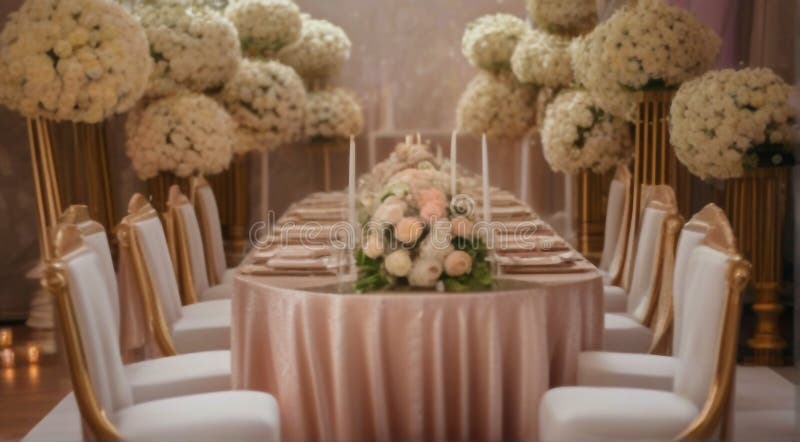 Wedding Designed Table Setting, Wedding Scene, Wedding Table, Bright ...