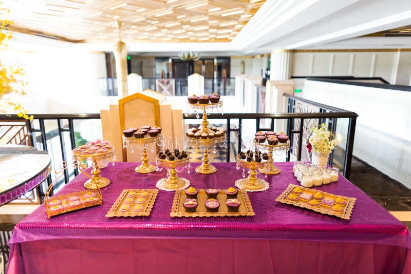 Wedding dessert area stock image. Image of candies, ceremony - 74916415