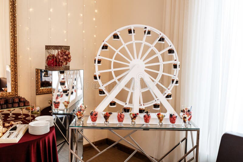 Cake wheel stand stock image. Image of pastry, venue - 176289235