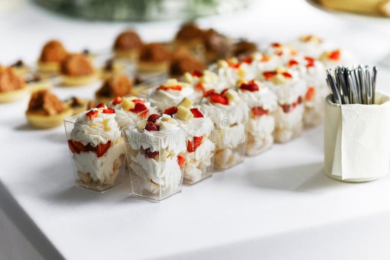 Parfaits stock image. Image of whipped, glasses, dessert - 174863105