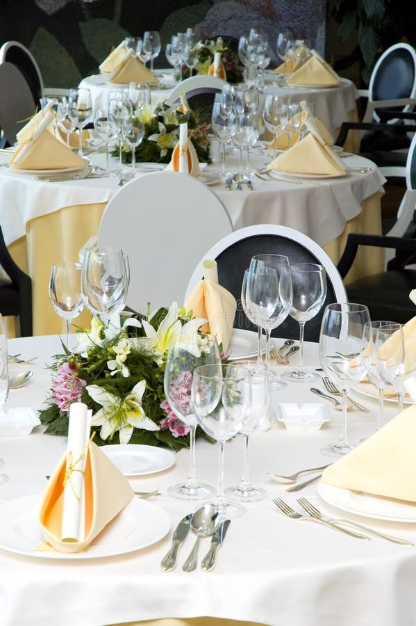 Catering, Wedding Banquet Reception Stock Photo - Image of celebration ...