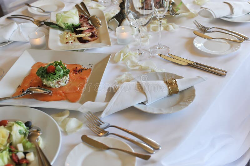Wedding dinner stock image. Image of plate, alcohol, catering - 1513295
