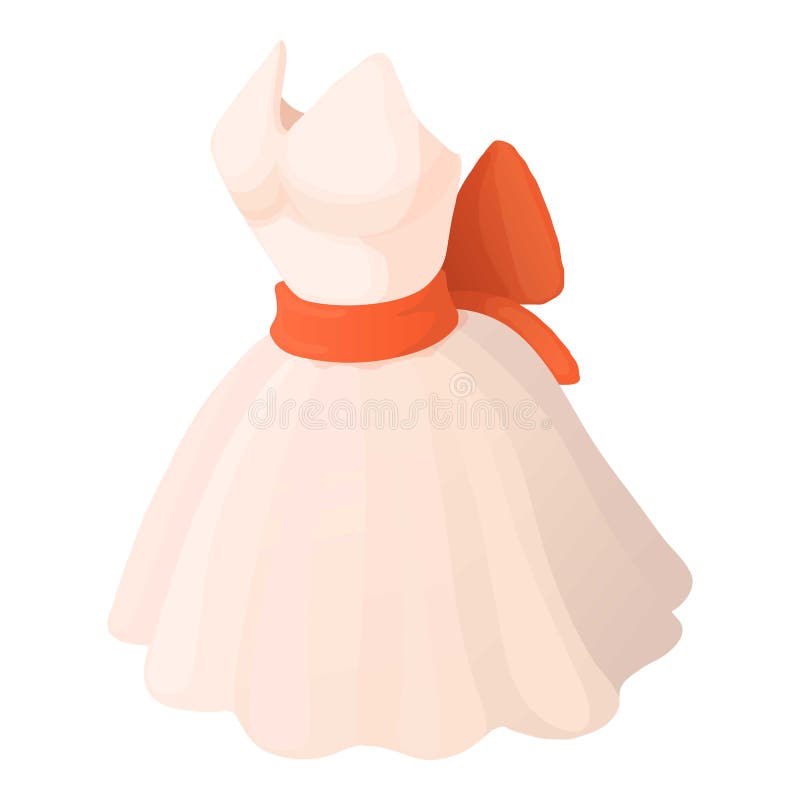 Wedding Dress Icon, Cartoon Style Stock Vector - Illustration of ...