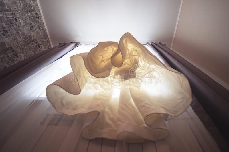 Wedding Dress Look from Below Stock Image - Image of beauty, couple ...