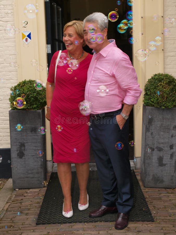 Wedding of elderly people stock image. Image of retired - 34997181