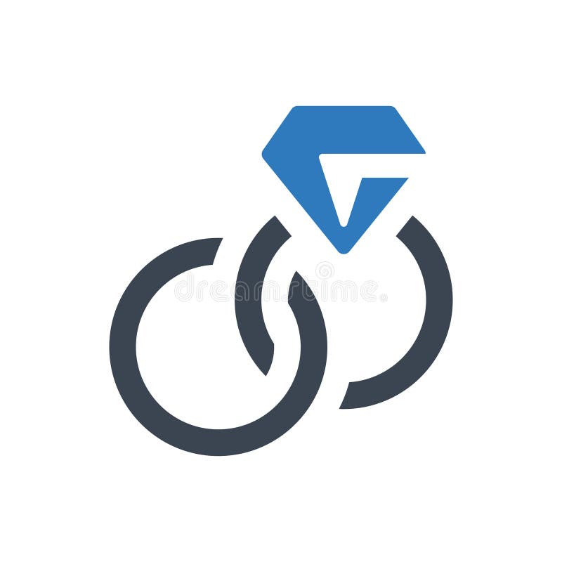 Wedding engagement icon stock vector. Illustration of marriage - 262612141