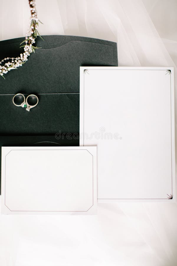 Wedding or Engagement Invitation. Stock Image - Image of floor, close ...