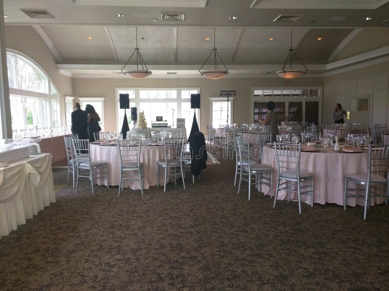 Wedding Event Reception Hall; Guests and Servers Editorial Stock Photo ...