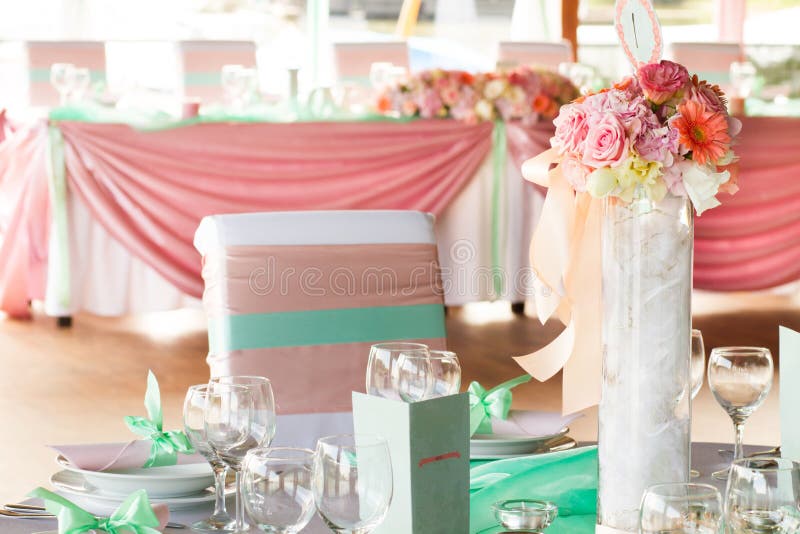 Wedding or event table set stock photo. Image of interior - 56066048