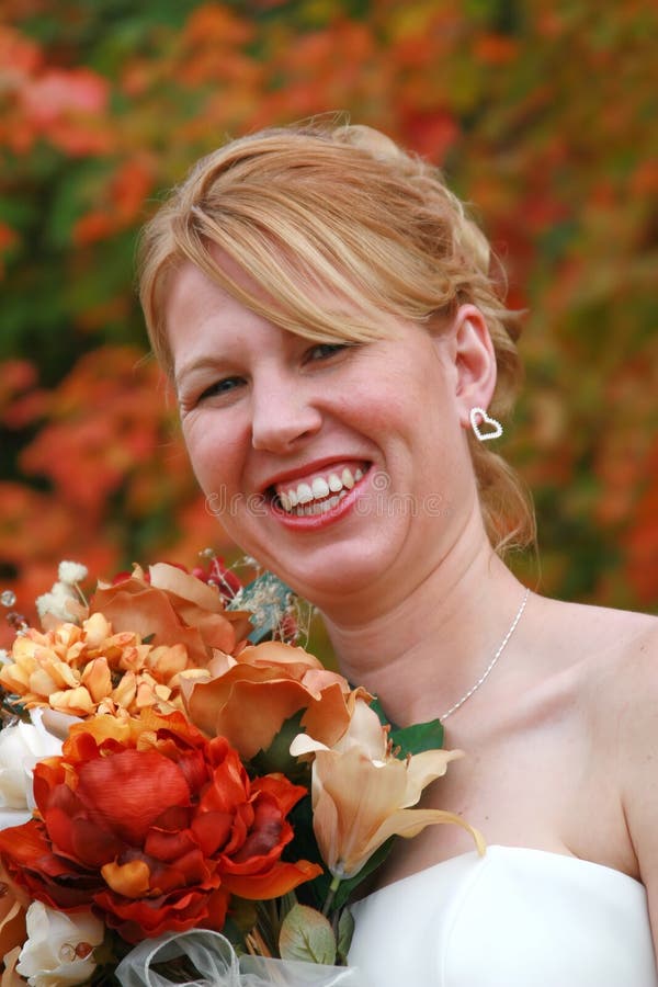 A wedding in fall stock image. Image of holiday, love - 3506527