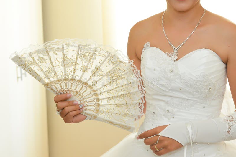 Wedding fan stock image. Image of bride, details, couple - 86444175