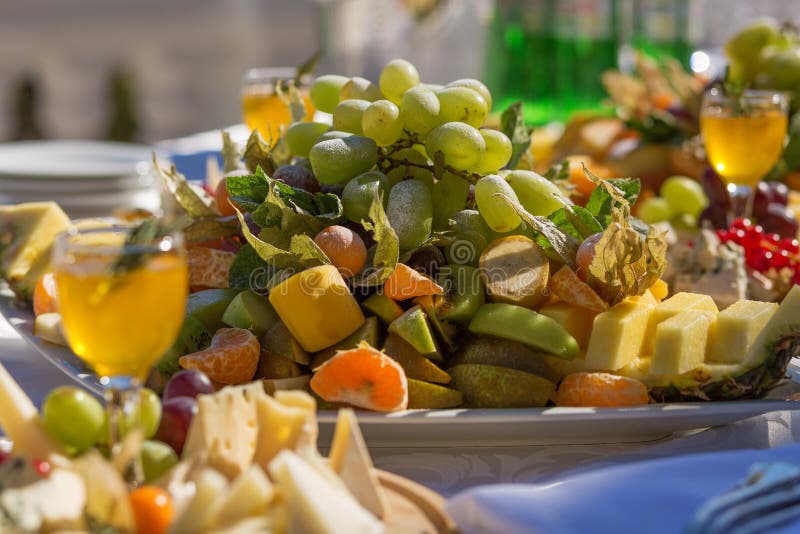 Wedding feast stock image. Image of cheese, banana, restaurant - 53507739