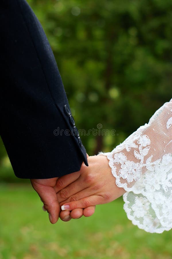 Wedding Holding Hands stock image. Image of male, female - 357283