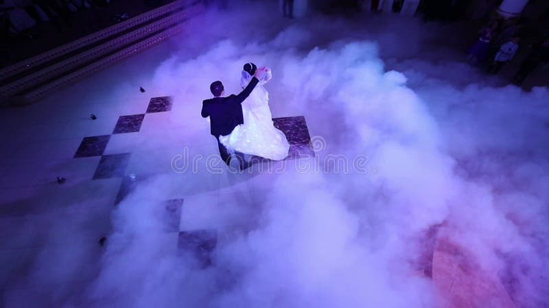 Wedding First Dance with Special Effects. Stock Video - Video of beauty ...