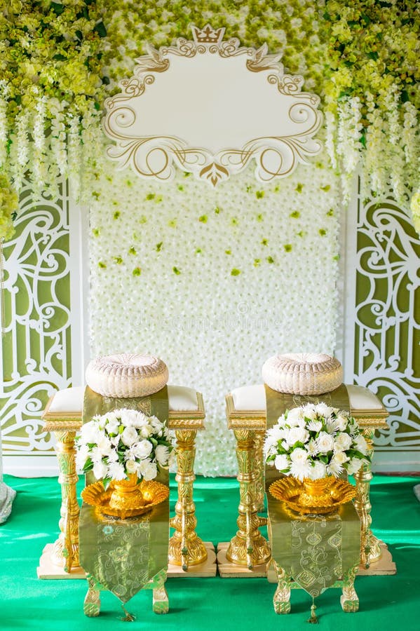 Wedding Flower Backdrop Indoor in the Hotel Stock Photo - Image of ...