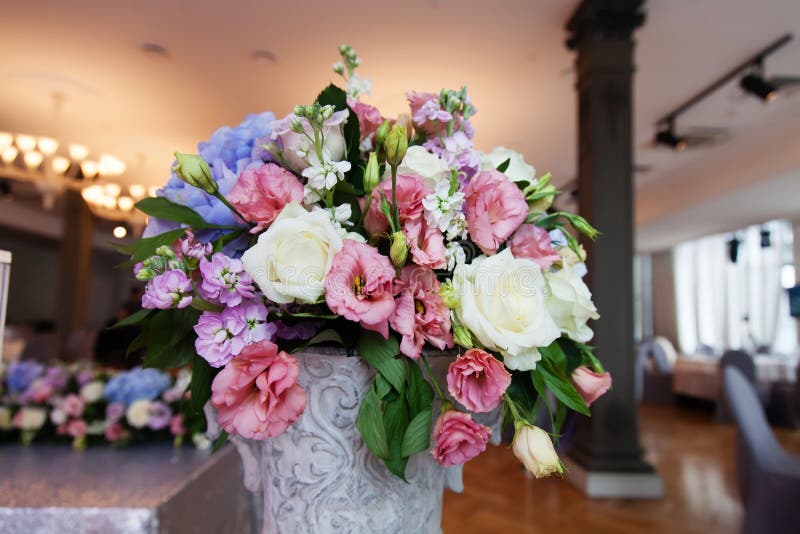 Wedding flower composition stock image. Image of composition - 74092865