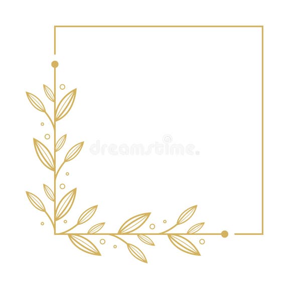 Wedding Flower Frame Element Design Stock Illustration - Illustration ...