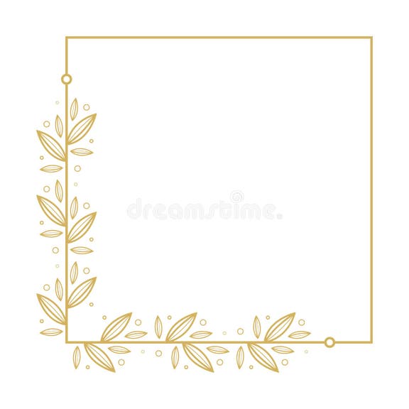 Wedding Flower Frame Element Design Stock Illustration - Illustration ...