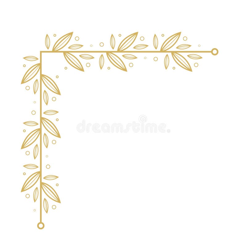 Wedding Flower Frame Element Design Stock Illustration - Illustration ...