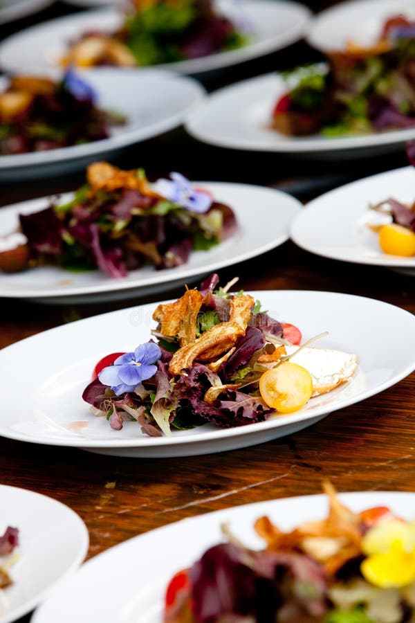 Wedding food preperation stock photo. Image of serving - 23711814