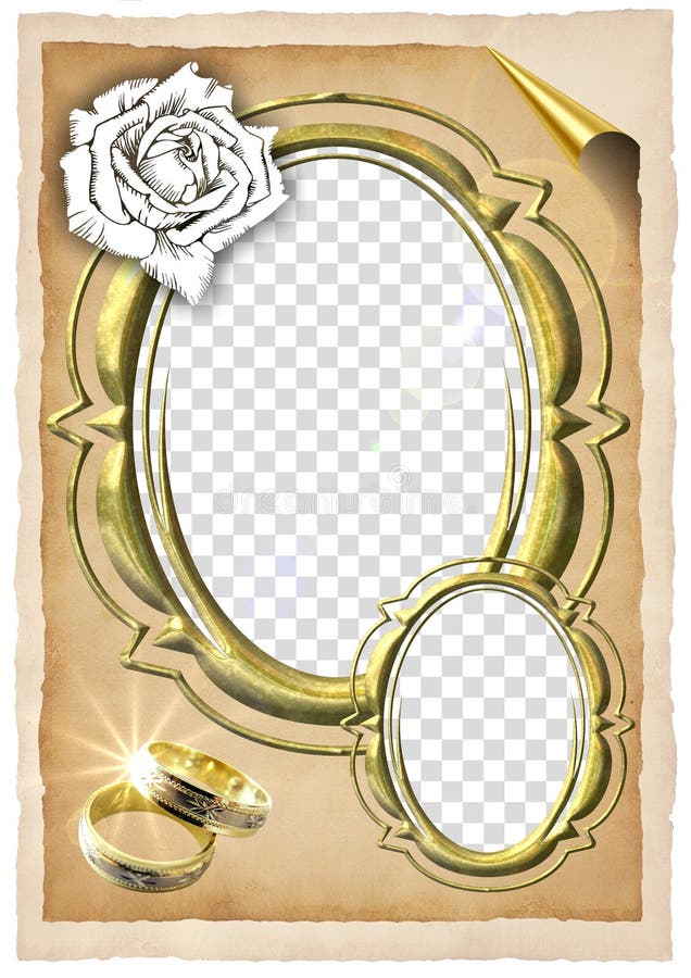 Wedding frame stock illustration. Illustration of digital - 5836976