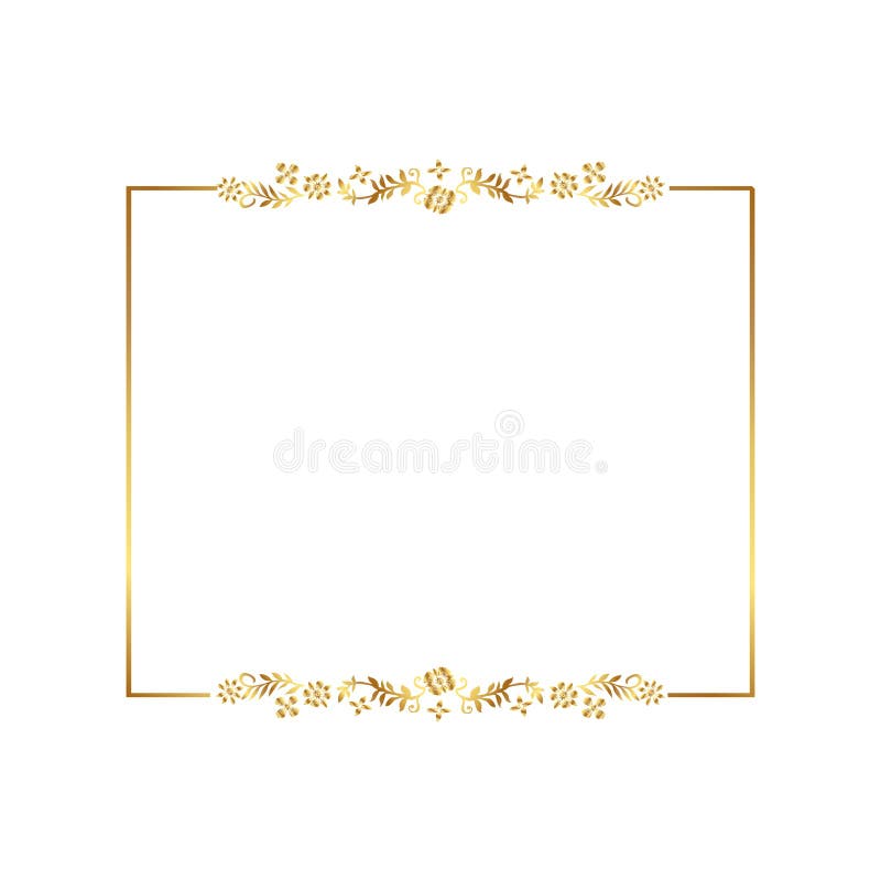 Wedding Frame Collection Rectangle Frame Free Vector Stock Vector ...