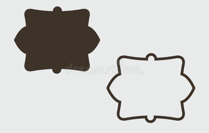 Wedding Frame. Mailbox Monogram, Basic Shape, Monogram Frame. Empty ...