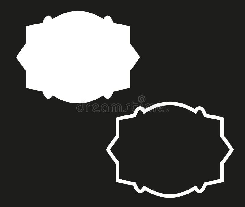 Wedding Frame. Mailbox Monogram, Basic Shape, Monogram Frame. Empty ...