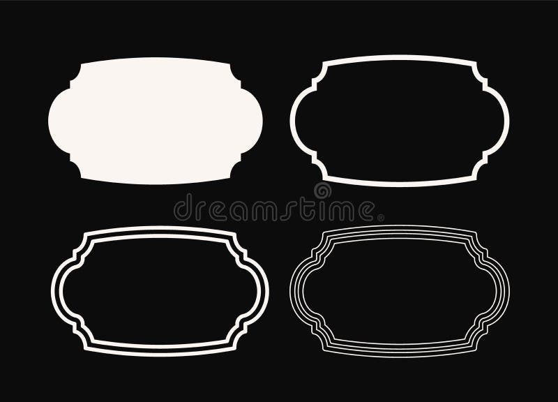 Wedding Frame. Mailbox Monogram, Vintage. Basic Shape, Monogram Frame ...