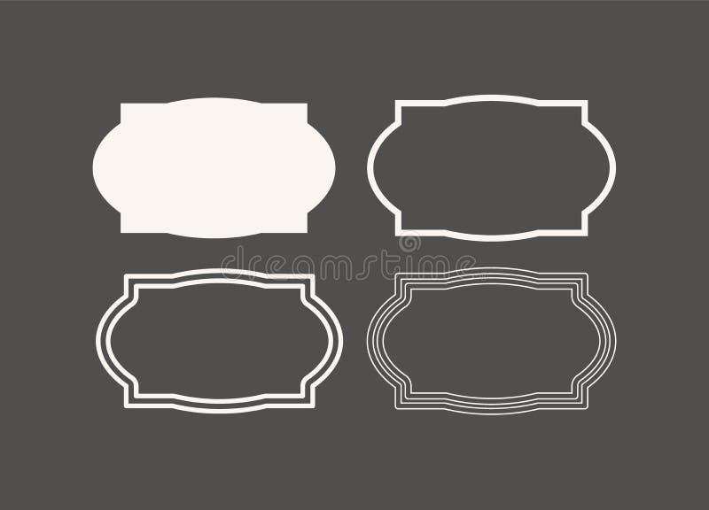 Wedding Frame. Mailbox Monogram, Vintage. Basic Shape, Monogram Frame ...