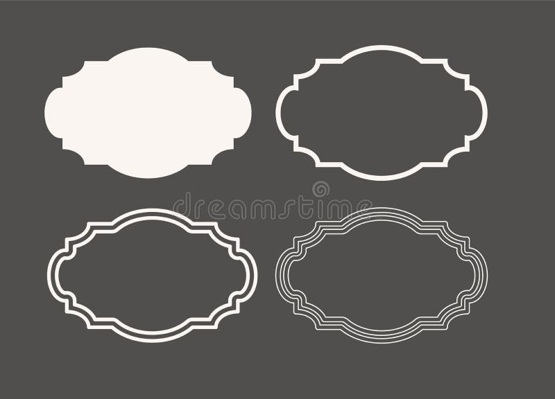 Wedding Frame. Mailbox Monogram, Vintage. Basic Shape, Monogram Frame ...