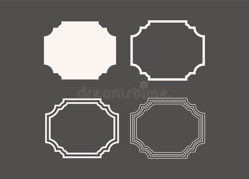 Wedding Frame. Mailbox Monogram, Vintage. Basic Shape, Monogram Frame ...