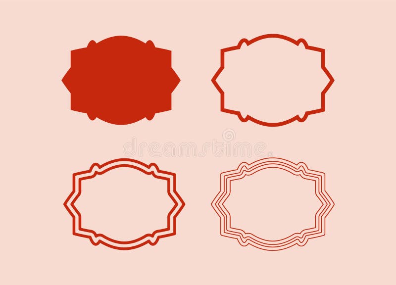 Wedding Frame. Mailbox Monogram, Vintage. Basic Shape, Monogram Frame ...