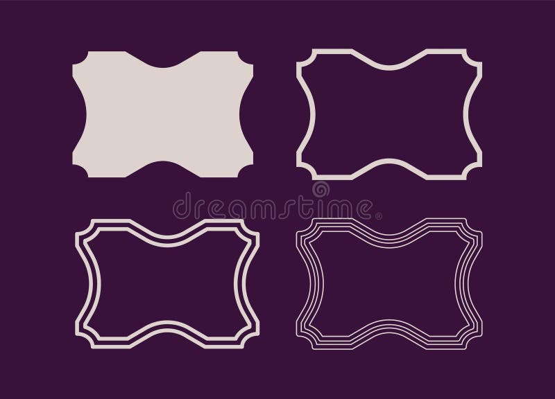 Wedding Frame. Mailbox Monogram, Vintage. Basic Shape, Monogram Frame ...