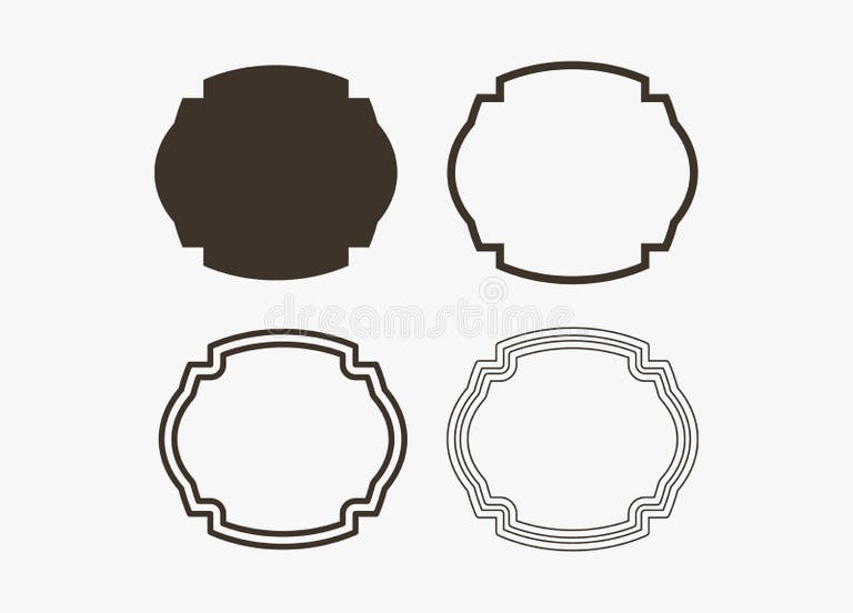 Wedding Frame. Mailbox Monogram, Vintage. Basic Shape, Monogram Frame ...